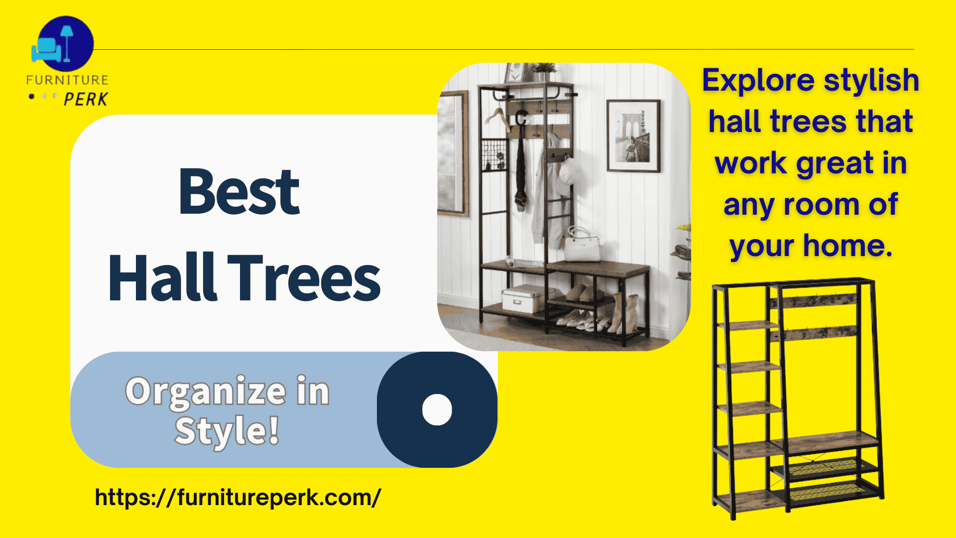 10 Best Hall Trees- Functional and Well-Priced - Furniture PERK